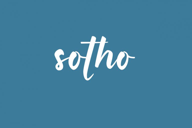 Sotho - Cool African Names